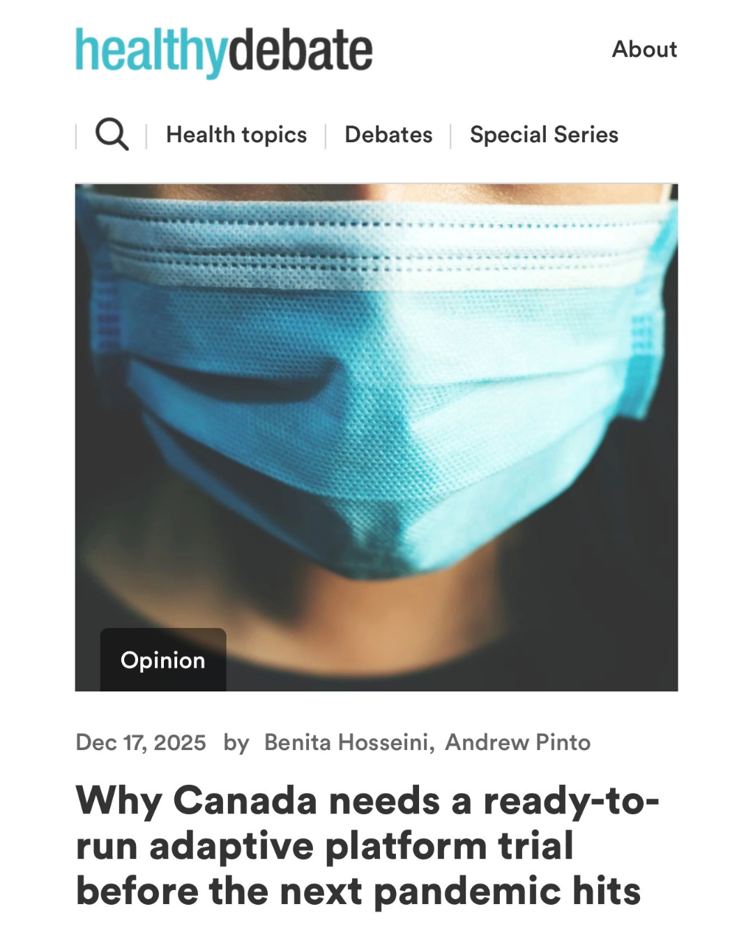 Healthy Debate article: Why Canada needs a ready-to-run adaptive ...